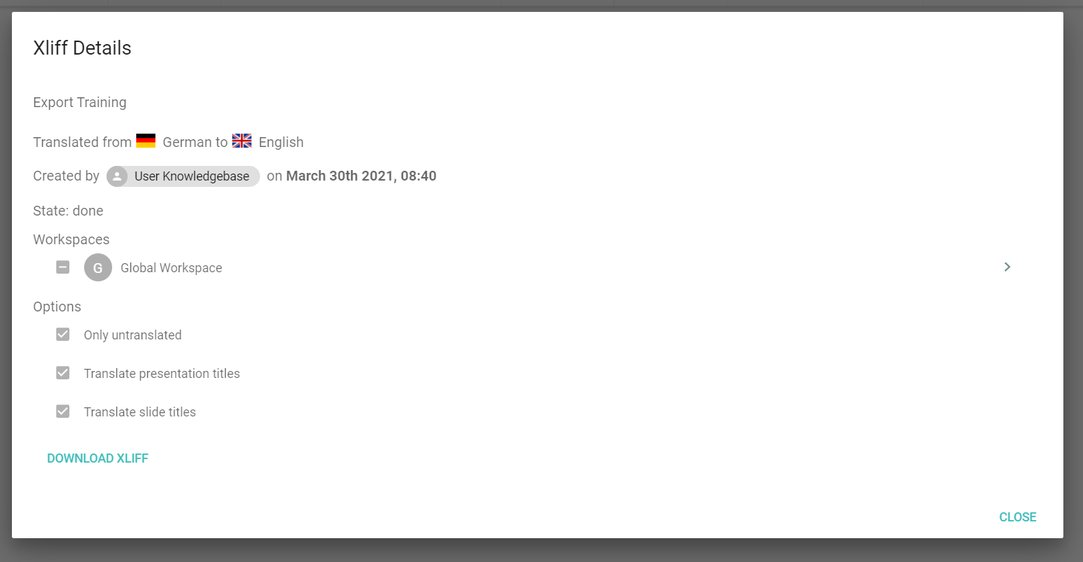 XLIFF/JSON Module in presono – presono's knowledgebase